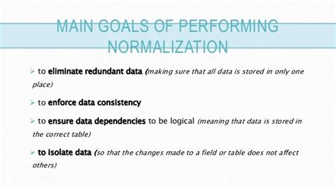 Importance Of Normalization