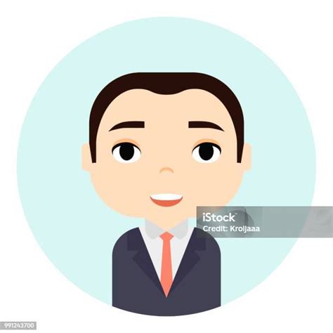 남자 얼굴을 미소와 아바타입니다 남성 만화 캐릭터입니다 실업 가입니다 잘생긴 사람들 아이콘입니다 사무실 근로자입니다 갈색 머리에