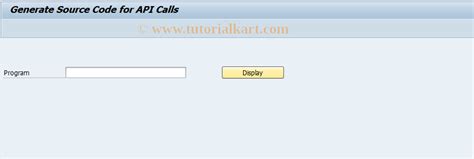 Genc Sap Tcode Generate Source Code