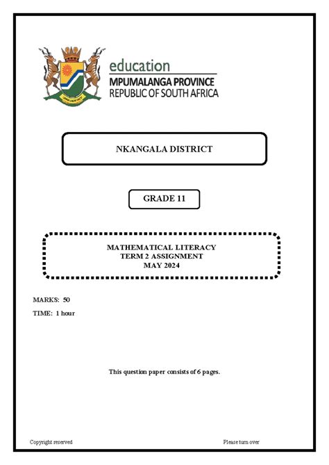 2024 Mlit Grade 10 Term 2 Assignment Marks 50 Time 1 Hour This