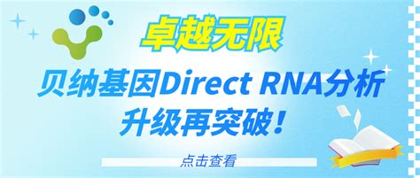Drs专题 卓越无限，贝纳基因direct Rna分析升级再突破！ 知乎