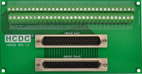 D SUB Male Female Breakout Board Terminal Block Interface Module DB62HD