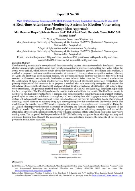 Pdf A Real Time Attendance Monitoring System For Election Voter Using Face Recognition Approach