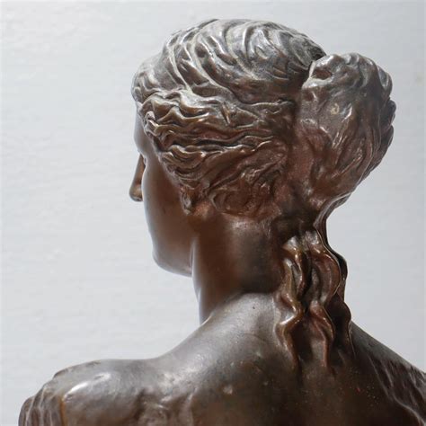Large Signed Barbedienne Antique French Bronze Sculpture Of The Venus