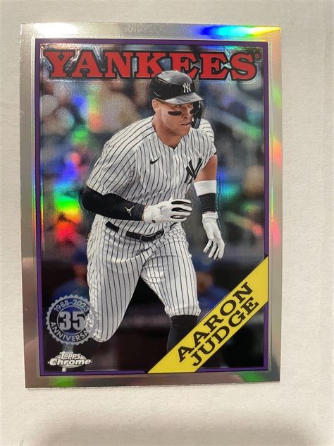 2023 Topps Chrome Update Aaron Judge 88cu 1 1988 Refractors New York