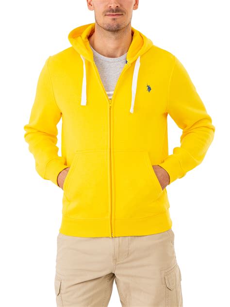 Us Polo Assn Mens Full Zip Fleece Hoodie