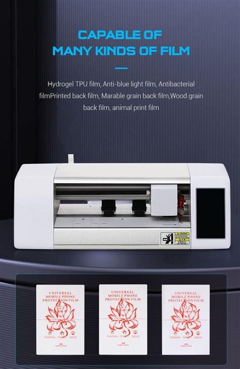 Mobile Phone Screen Protector Cutter Tpu Hydrogel Films Cutting Plotter