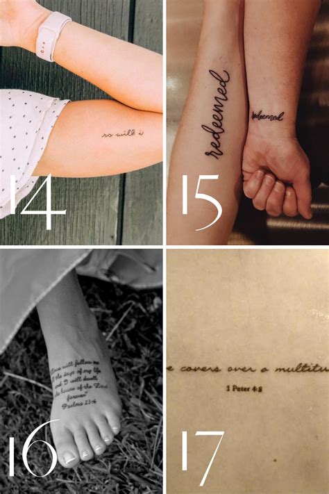 Womens Small Bible Verse Tattoos Printable Calendars At A Glance