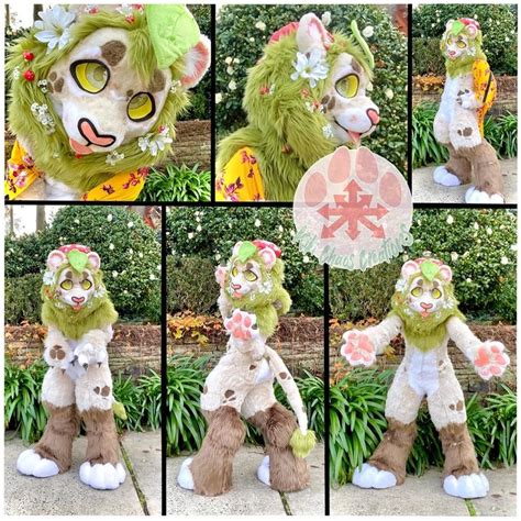 Flower Fursuit Moss Fursuit Deer Fursuit Furry Ideas