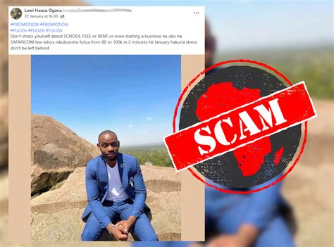 Kenyan Actor Ogana Can Boost Your Fuliza Loan Limit No Facebook Page A Scam Africa Check
