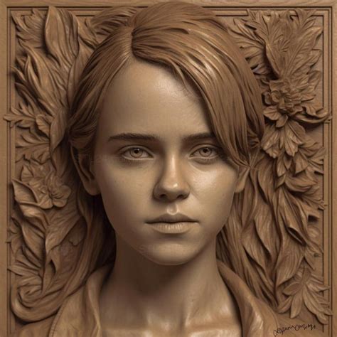 Famous Emma Watson 2 3dfms6153 3d Stl Model For Cnc