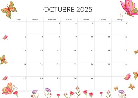 Calendario 2025 Mensual Para Descargar Gratis