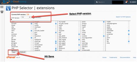 how to update to php 7 0 in cpanel q4 cloud hosting