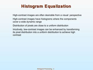 Histogram Processing DIP PPT Photo Editing Software Computer