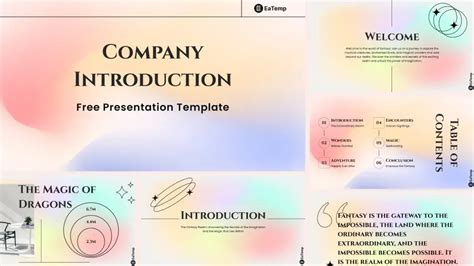 Self Introduction Ppt Template Eatemp