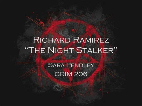 Richard Ramirezppt Ppt