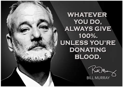 Bill Murray Motivational Quote Poster Inspirational Picture