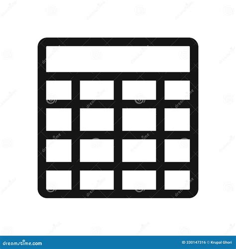 Table Layout Icon Set Data Organization Illustrations For Professional