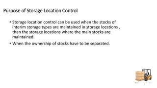 Storage Location Control In SAP WM PPTX