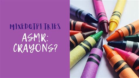 Crafting With Crayons Asmr Youtube