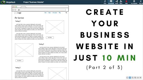 2 how to create your business website in just 10 min youtube