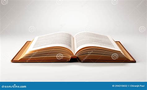 A Single Open Book Isolated On White Stock Illustration Illustration