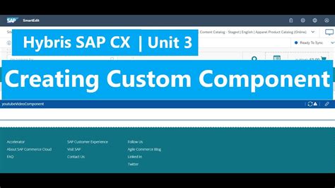 Hybris Tutorial For Beginner Unit 3 Creating Custom Component Youtube