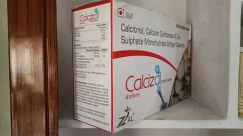 Calcitriol Calcium Carbonate Zinc Sulphate Monohydrate Softgel Capsules At Rs Box