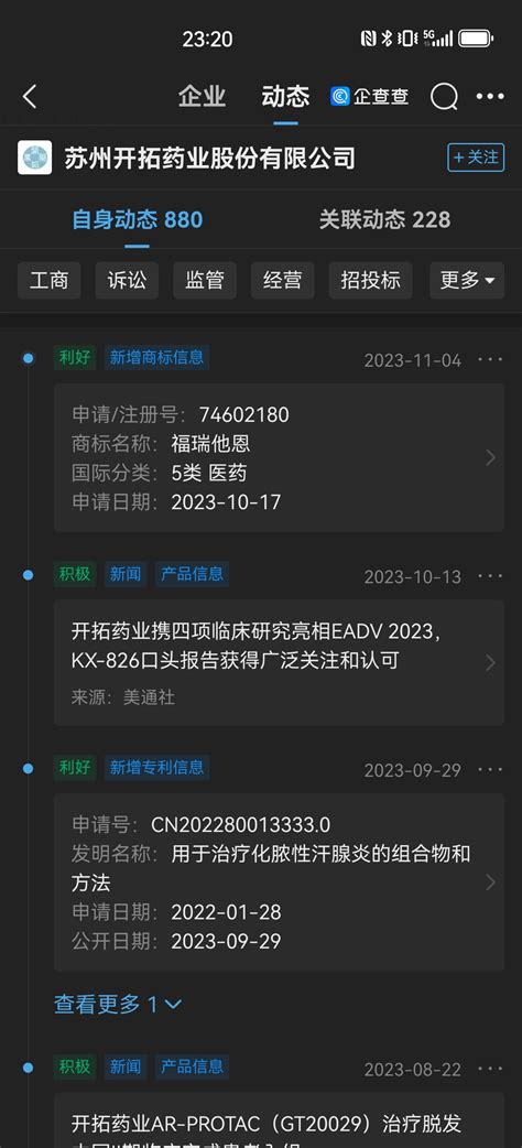 前几天注册了福瑞他恩的商标今天又申请了专利 开拓药业 B hk09939 股吧 东方财富网股吧