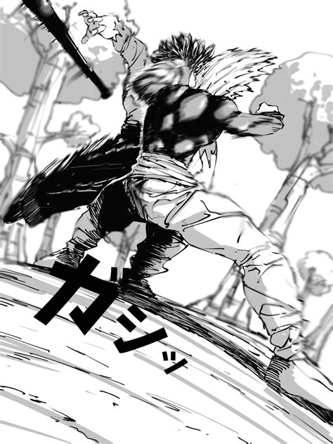 Garou Vs Metal Bat Art I Did Ronepunchman