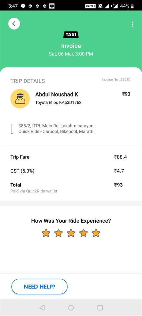 Deep Ranjan On Linkedin This Is My First Experience With Quick Ride The Price Is Almost 15 Lesser