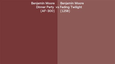 Benjamin Moore Dinner Party Vs Fading Twilight Side By Side Comparison