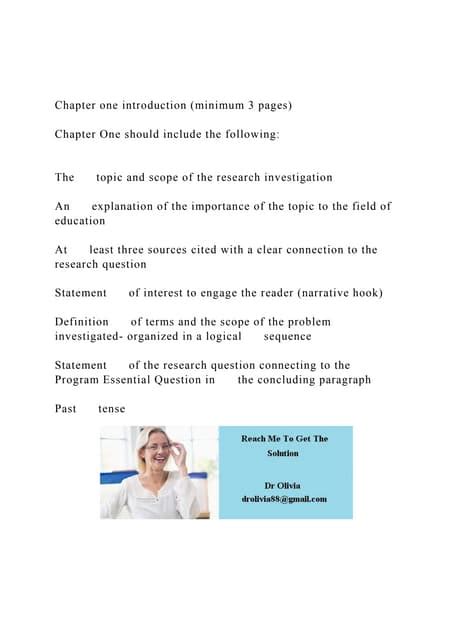 Chapter One Introduction Minimum 3 Pageschapter One Shoulddocx