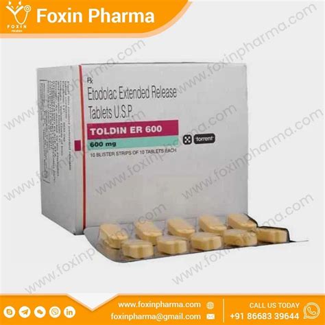 Toldin Toldin Er Tablets At Rs 294box Etodolac Tablet In Nagpur Id
