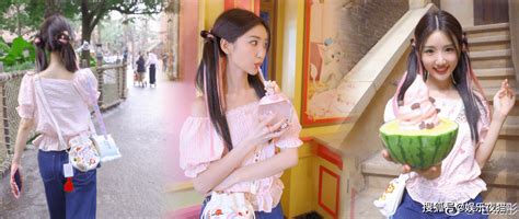 毛晓彤游迪士尼私服写真笑容甜美治愈力满分 搜狐大视野 搜狐新闻
