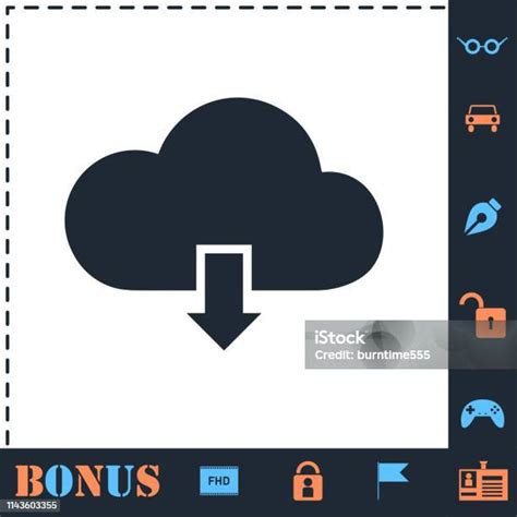 雲下載圖示平面向量圖形及更多下載圖片 下載 互聯網 商務 Istock