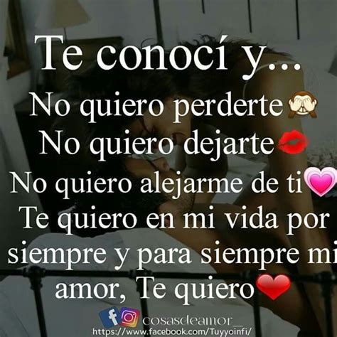 A Man And Woman Kissing In Bed With The Captionte Conocy No Quiero