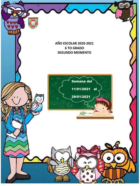 Tareas De Sexto Grado Pdf