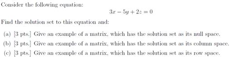 Solved Consider The Following Equation Find The Solution Set Chegg