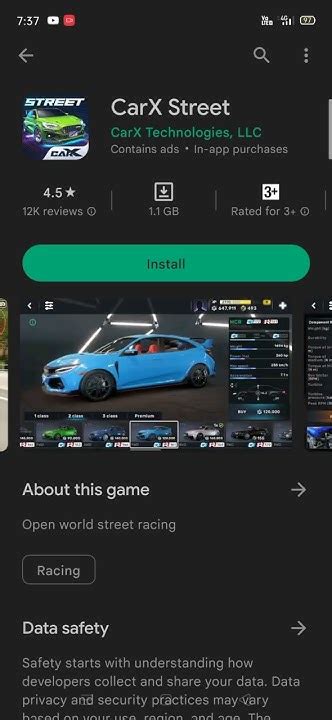 Carx Street Officially Available Now In Playstore🔥😍🎮 Youtube