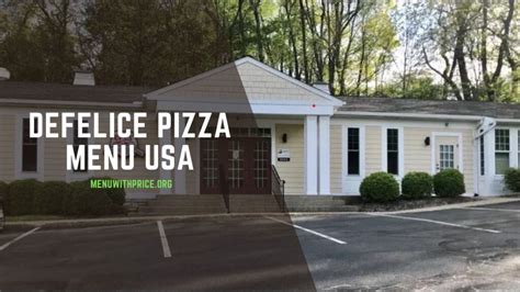 Defelice Pizza Menu With Prices 2024 Usa Updated