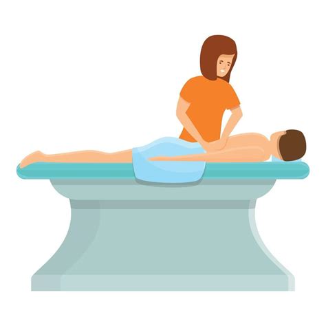 Chiropractor Masseur Icon Cartoon Style 14255285 Vector Art At Vecteezy