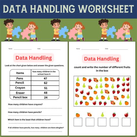 First Grade Data Handling Worksheets For Grade 1 2 3 Made By Teachers