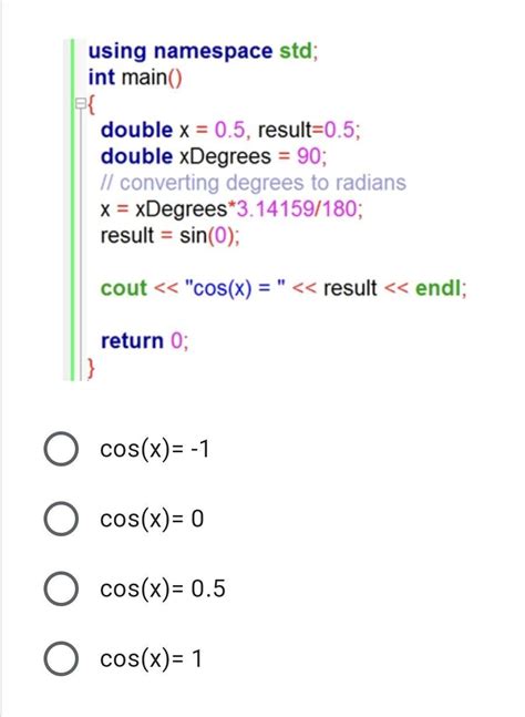 Solved Using Namespace Std Int Main Double X 05