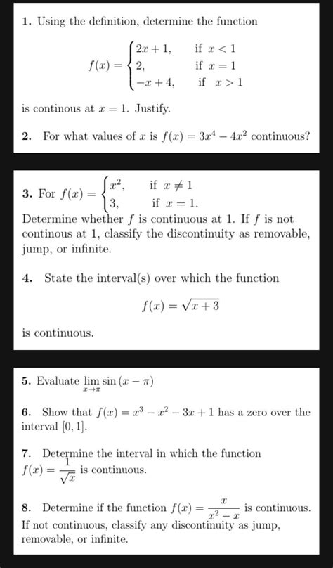 Solved 1 Using The Definition Determine The Function Chegg Com