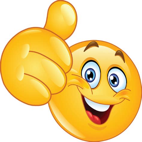 Download Emoticon Thumb Double Button Smiley Emoji Signal Hq Png Image