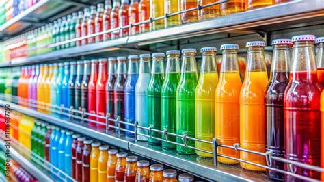 Supermarket Fridge Drinks Refrigerated Beverages Cold Drinks Display