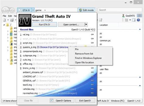 Openiv V1 5 File Grand Theft Auto Iv Moddb