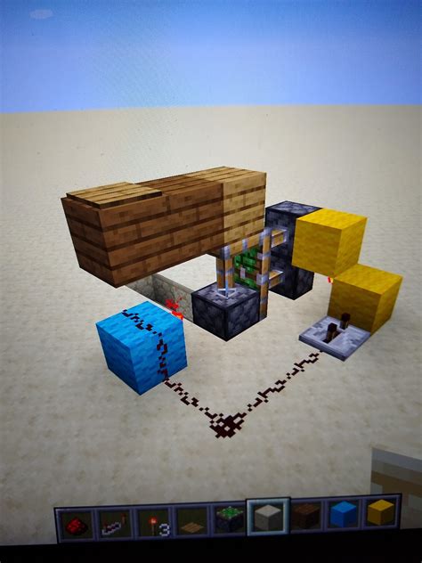 Super Compact 1x1 Flush Piston Trapdoor Rredstone