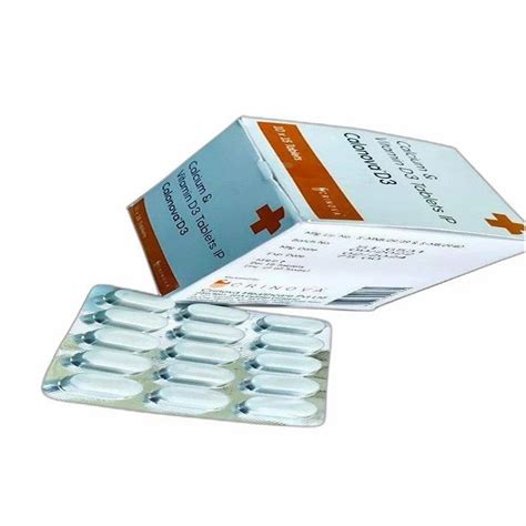 Calcium And Vitamin D3 Tablets Ip 10 X 15 At Rs 270box In Tirupati